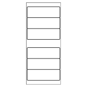 Template for Avery 2162 Mini-Sheet Address Labels 1-1/3" x 4" | Avery.com