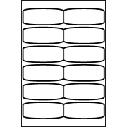 Template for Avery 24912 Big Tab Ultralast Plastic Dividers, 5-Tab ...