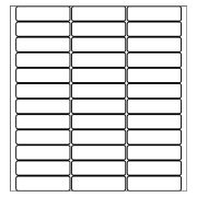 Template for Avery 4031 Pin Fed Mailing Labels 3-1/2" x 15/16" | Avery.com