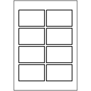 Template for Avery 4225 Rectangle Dissolvable Labels 1" x 1-1/2 ...