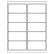 Template for Avery 6477 Neon Labels 2" x 4" | Avery.com