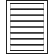 Template for Avery Presta® 94225 Rectangle Labels 1" x 7" | Avery.com