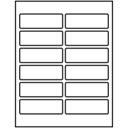 Template for Avery Presta® 94228 Rectangle Labels 1-1/4" x 3-3/4 ...