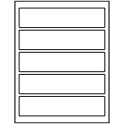 Template for Avery Presta® 94232 Rectangle Labels 1-3/4" x 7-3/4 ...