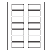 Template for Avery Presta® 94284 Rectangle Labels 1-1/4" x 2-3/4 ...