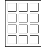 Template for Avery Presta® 97198 Square Labels 2" x 2" | Avery Industrial