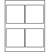 Template for Avery Presta® 97200 Square Labels 4" x 4" | Avery Industrial