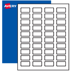 3/4" x 1-1/2" Printable Labels - By the sheet in 28 Materials | Avery