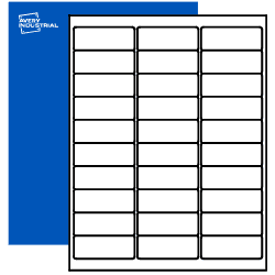 1" x 2-5/8" Printable Labels - By the sheet in 20 Materials | Avery