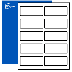 1-1/2" x 3-3/4" Printable Labels - By the sheet in 20 Materials | Avery
