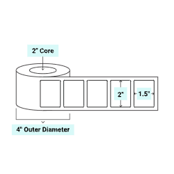 2" x 1-1/2" Printable Labels - By the roll in 4 Materials | Avery