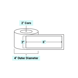 2" x 6" Printable Labels - By the roll in 4 Materials | Avery