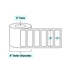 3" x 1" Printable Labels - By the roll in 4 Materials | Avery