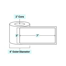 3" x 7" Printable Labels - By the roll in 4 Materials | Avery