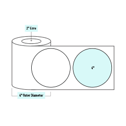 4" diameter Printable Labels - By the roll in 4 Materials | Avery