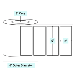 5" x 2" Printable Labels - By the roll in 4 Materials | Avery