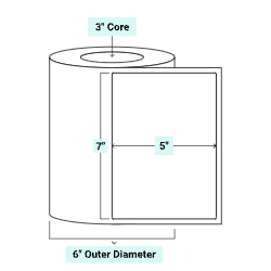 7" x 5" Printable Labels - By the roll in 4 Materials | Avery