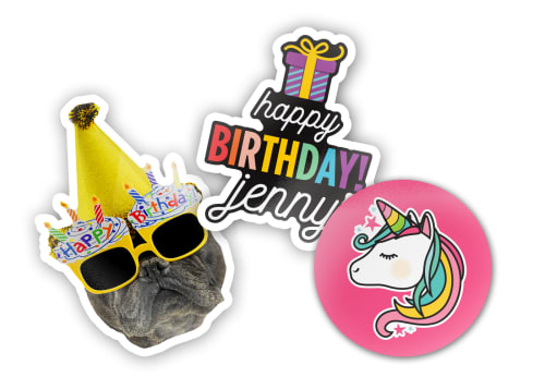 Personalized Birthday Stickers