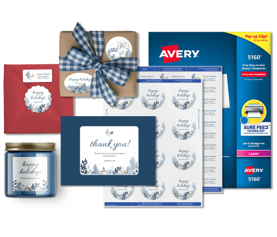 Avery Printable Holiday Products Free Templates Avery