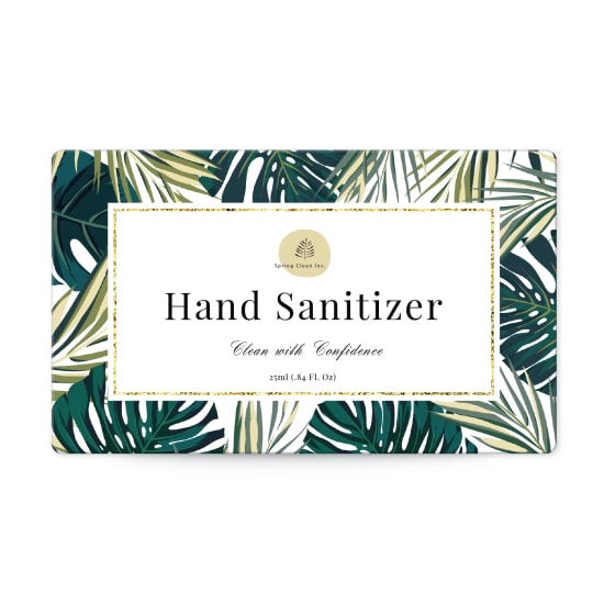Hand Sanitizer Sticker Template Cari
