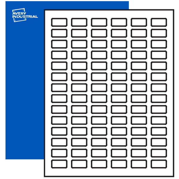 1/2" x 1" Printable Labels - By the sheet in 20 Materials | Avery