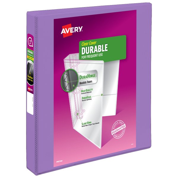 Durable View Binder, 1", Lavender 17083 | Avery