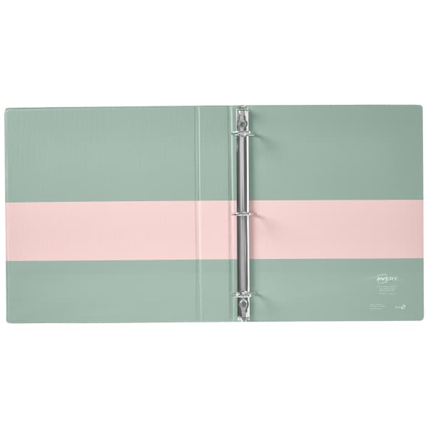 Avery® Two-Tone Durable View 3 Ring Binder, 1.5 Inch Slant Rings, Blush ...