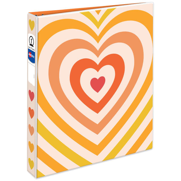 Binder, 1" Round Rings, Radiant Heart 26804 | Avery.com