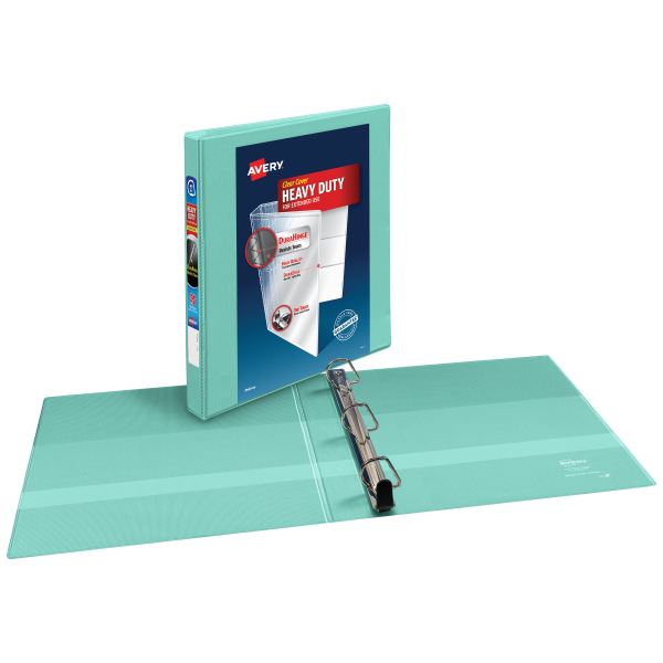 Avery® Heavy-Duty View 3 Ring Binders, Mint, 1" Slant Rings, 250-Sheet ...