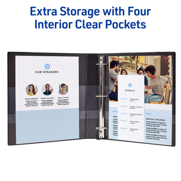 Heavy-Duty View 1" Binders, Dark Gray Binder 79865 | Avery