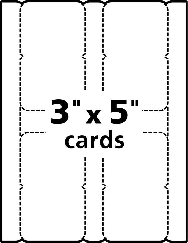 Avery Custom Print Flash Cards 3" x 5", 56 Cards (4782) | Avery.com | Avery