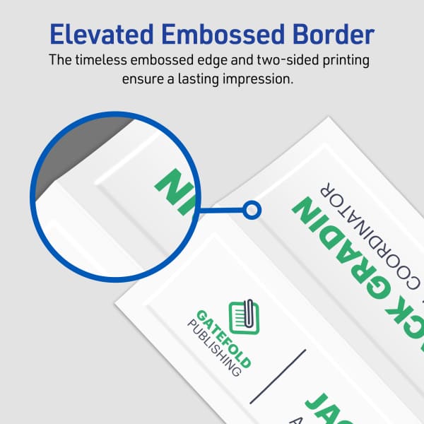 50 Embossed Tent Cards, Place Cards 3-1/2" x 11" (5309) | Avery.com