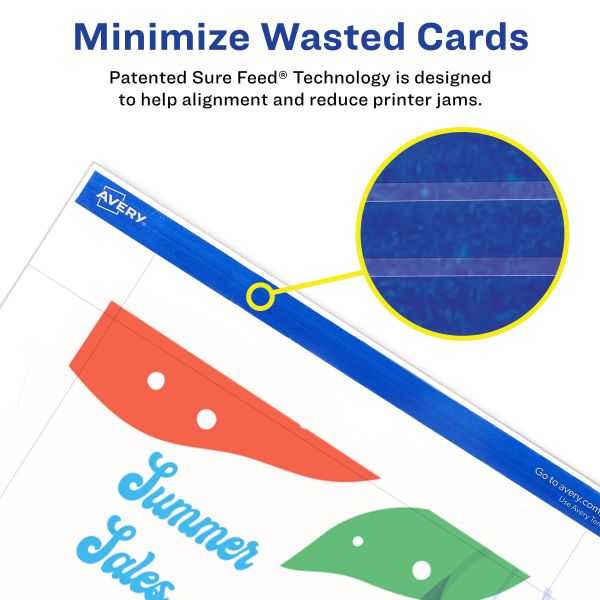 Postcards with Sure Feed®, 4" x 6", White 5389 | Avery.com