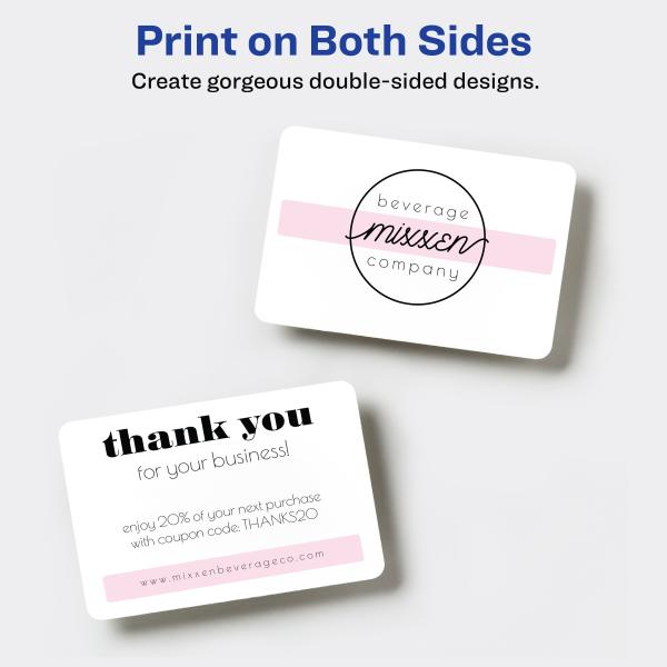 Postcards with Rounded Corners, 3-1/2" x 5", White 5625 | Avery.com