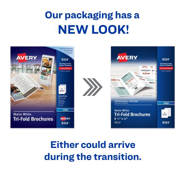Tri-Fold Brochures with Mailing Seals 8324 | Avery.com
