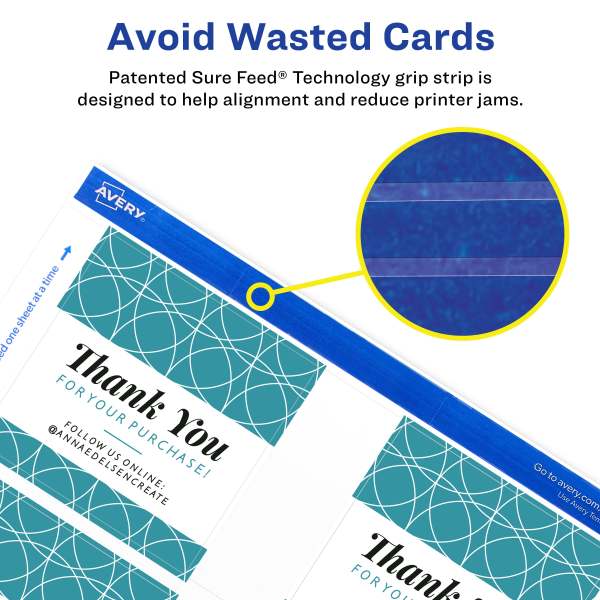 Square Cards, 3" x 3", White 35006 | Avery.com