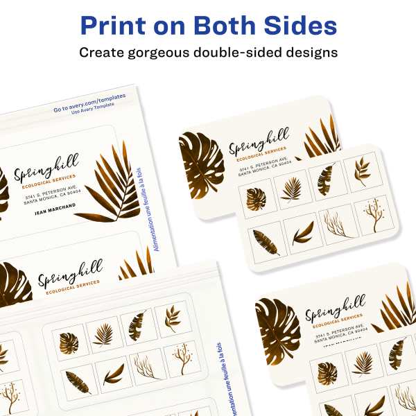 Clean Edge(R) Business Cards, Rounded Corners, White 88220 | Avery.com