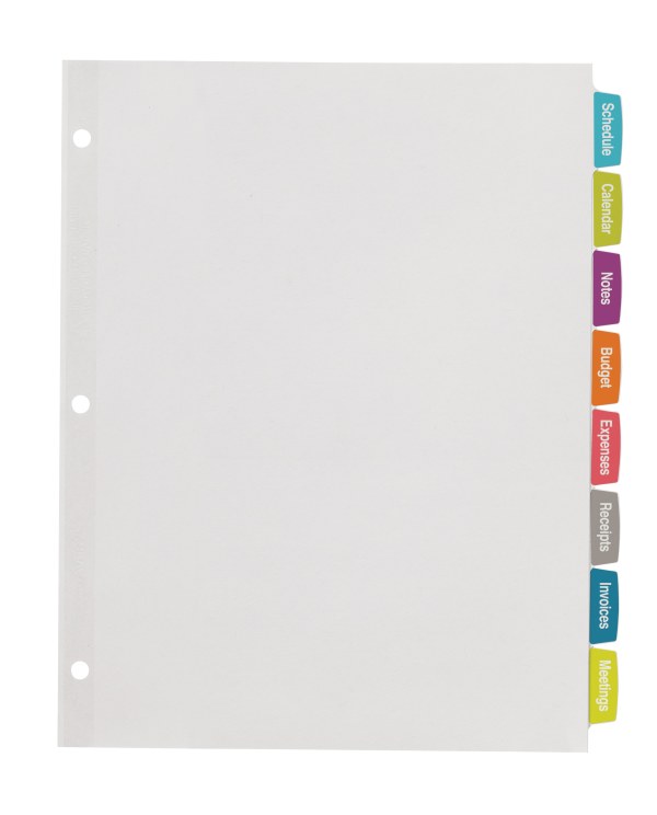 Avery Big Tab™ Printable Label Dividers 8 Tabs, 20 Sets (14435) | Avery.com