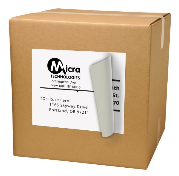 Avery® Full-Sheet Shipping Labels, 8-1/2" x 11", White, 100 Blank ...