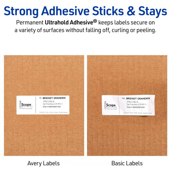 Waterproof Labels, 2" x 4" 5523 | Avery.com