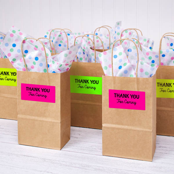 Neon Address Labels with Sure Feed, 2" x 4" 5643 | Avery.com