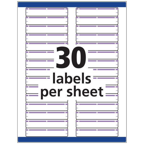 TrueBlock® File Folder Labels, 2/3 x 3-7/16 5666 | Avery.com