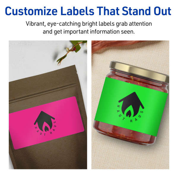 Assorted Neon Shipping Labels, Sure Feed, 2"x 4" 5964 | Avery.com