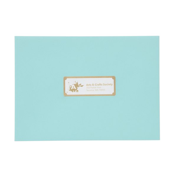 Avery Gold Bordered Labels Inkjet Printers, Pack of 300 (6529) | Avery.com