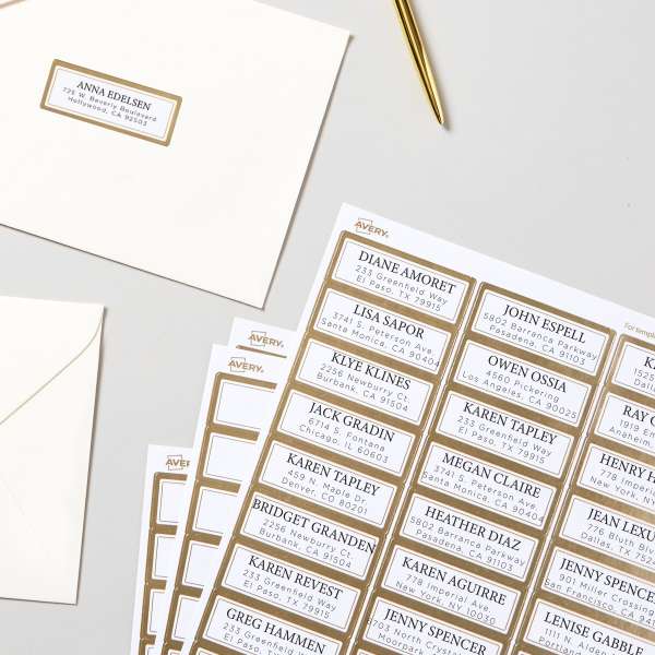 Avery Labels For Wedding Invitations