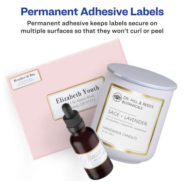 Round Labels with Gold Borders, 3" x 3" 6544 | Avery.com | Avery