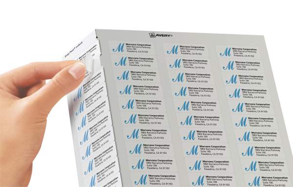 Avery® Easy Peel® Address Labels with Sure Feed®, 1" x 2-5/8", White ...
