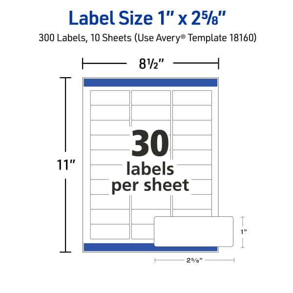 Easy Peel® Address Labels with Sure Feed® 18160 | Avery