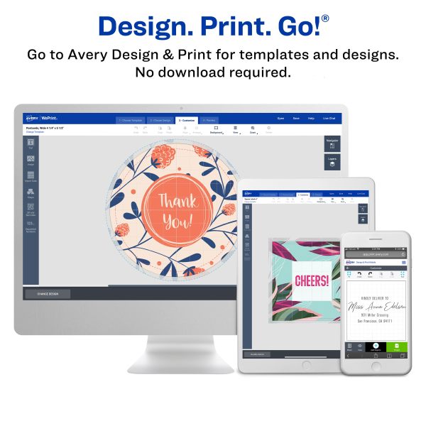 Avery® Glossy White Round Labels, 2" Diameter 22807 | Avery.com