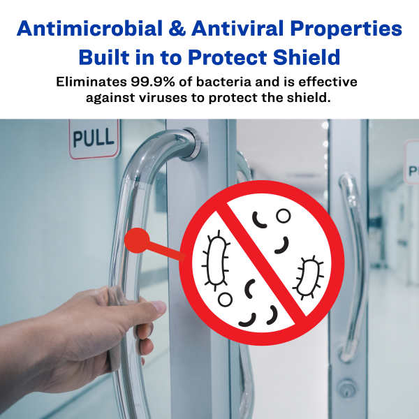 Avery® TouchGuard™ Protective Shield, Antimicrobial and Antiviral ...